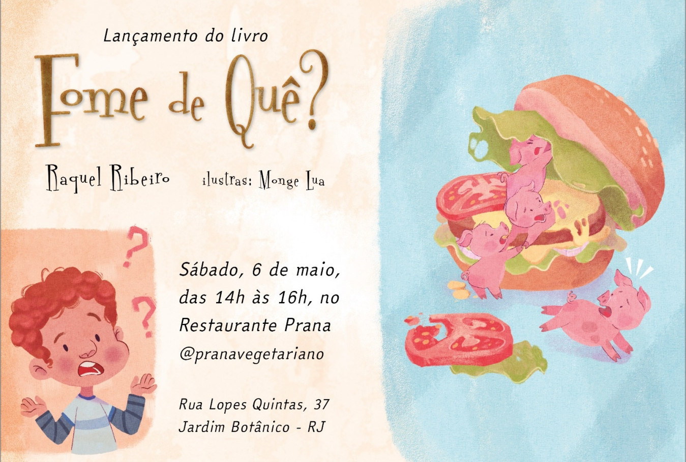 Livro: 'Fome de quê?', sobre veganismo, será lançado neste sábado