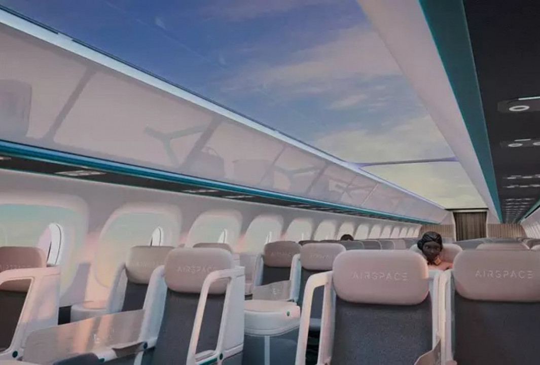 Airbus anuncia projeto de avião com teto transparente